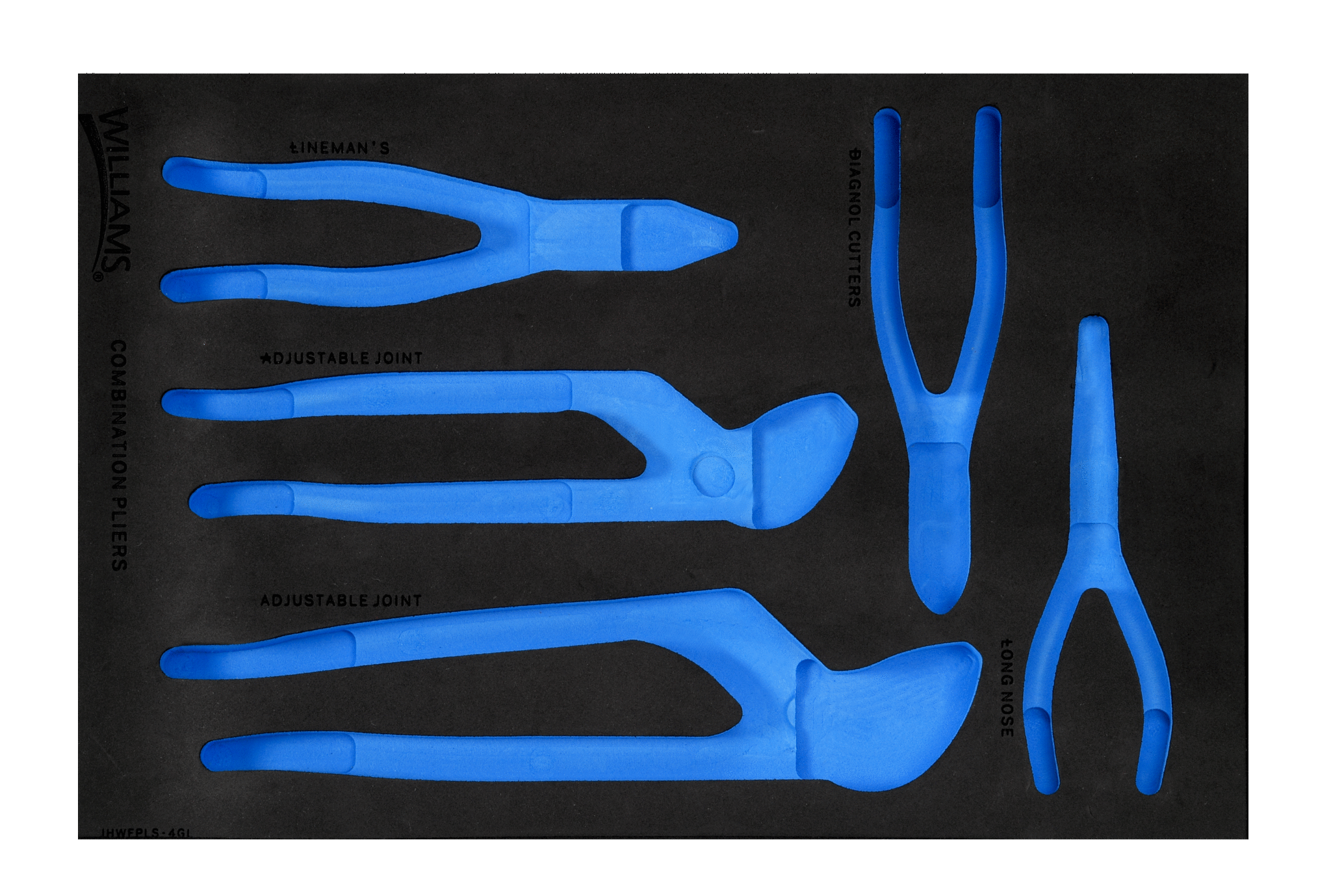 1/3 Foam Drawer Insert Only for 5 piece Cutting & Utility Plier Set ...