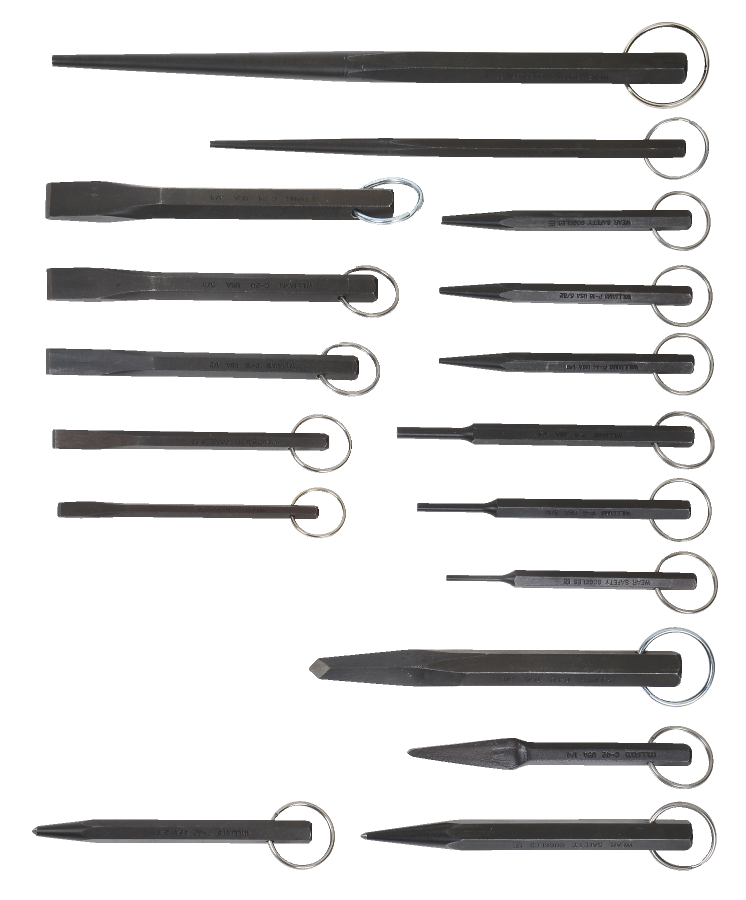 17 Piece Punch & Chisel Set With Safety Ring | SNAP-ON