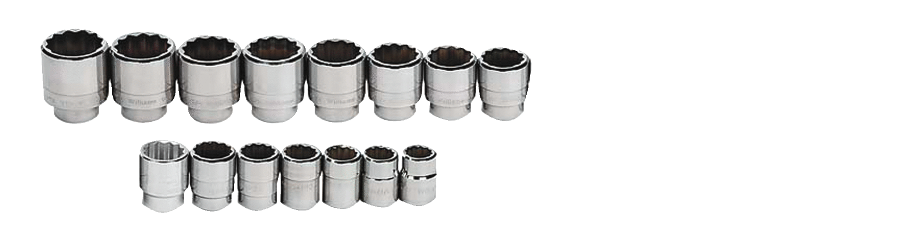 3/4" Drive Shallow Socket Set, 12 Point, Metric, 15 Pieces | SNAP-ON