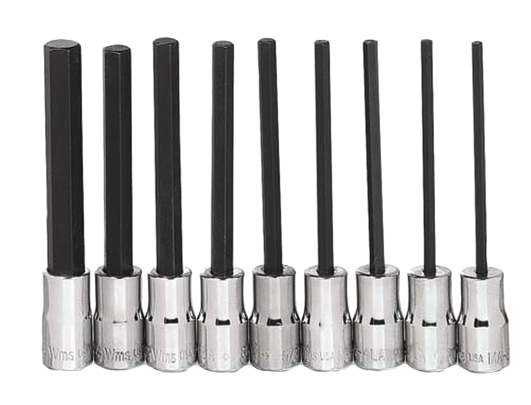 Power Torque Piece 3 8 Inch Drive Hex Metric Hex Bit Socket Set GM83