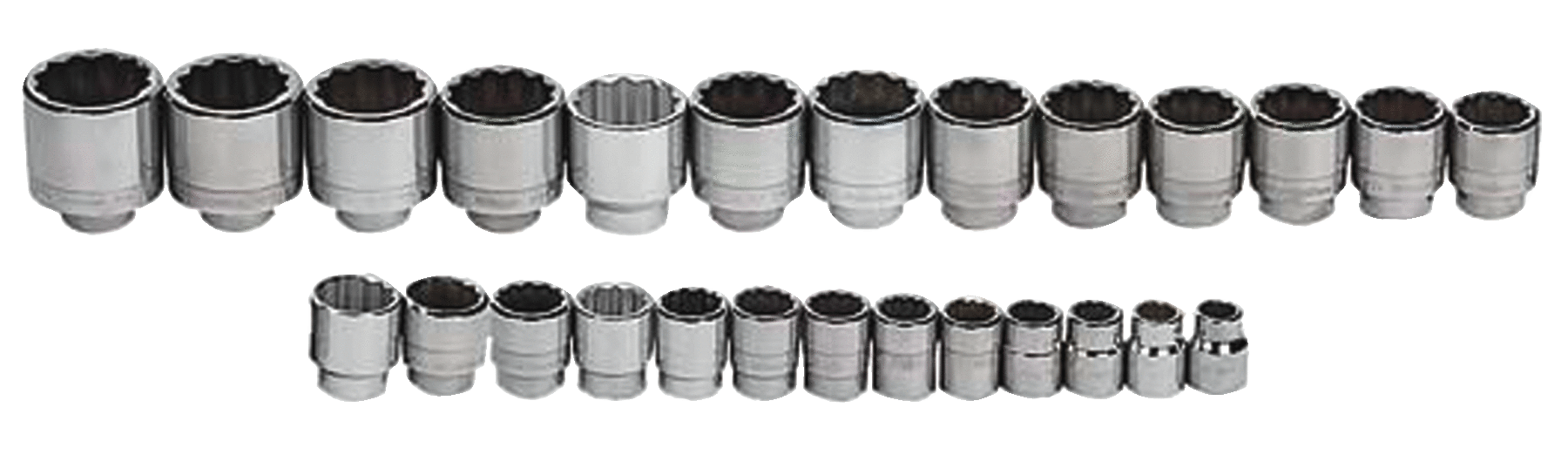 3/4" Drive Shallow Socket Set, 12 Point, SAE, 26 Pieces | SNAP-ON