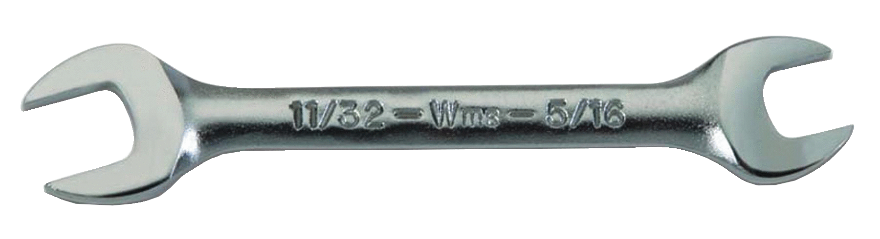 Chrome Satin Short Double Head Open End Wrench | SNAP-ON