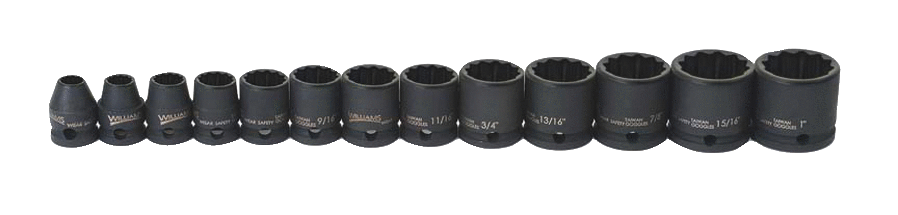 3/8" Drive Shallow Impact Socket Set, 6 Point, Metric, 13 Pieces | SNAP-ON