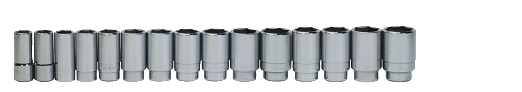 3/4" Drive Deep Socket Set, 6 Point, Metric, 15 Pieces | SNAP-ON